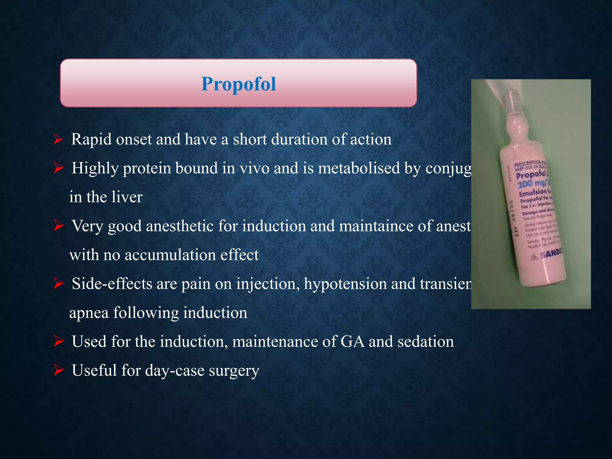 General anaesthetics | PPTX