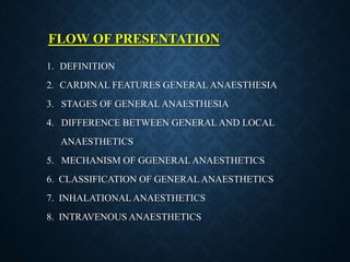 General anaesthetics | PPTX