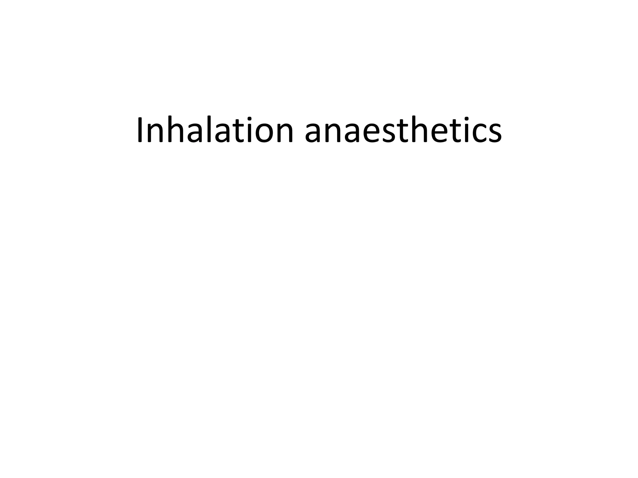 An introduction to general anaesthesia | PPTX