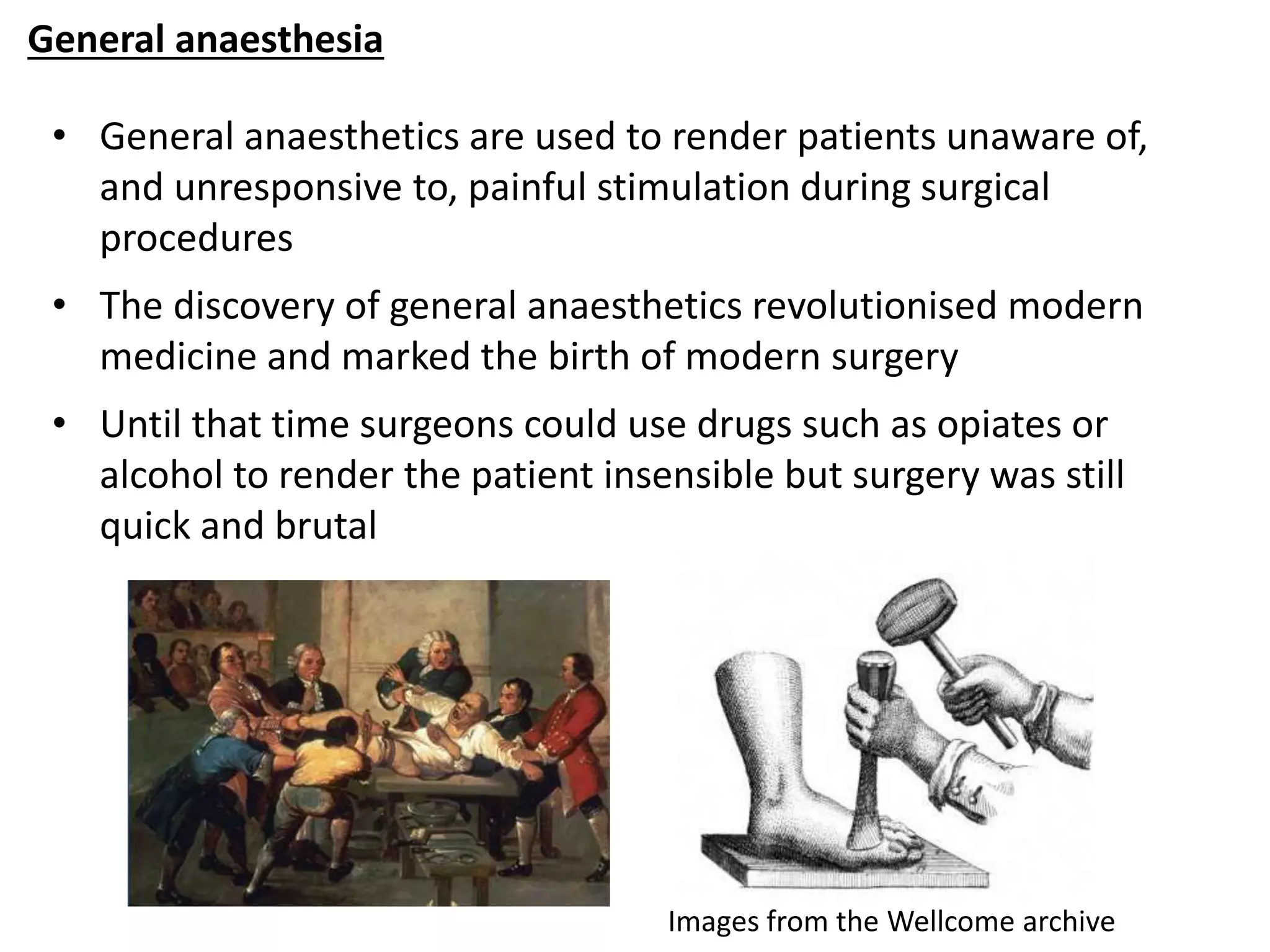 An introduction to general anaesthesia | PPTX