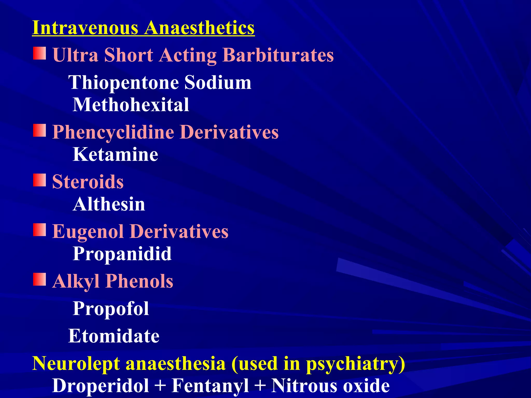 General anaesthetics | PPT