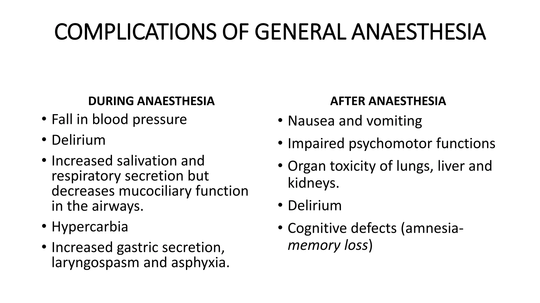 GENERAL ANAESTHETICS- 2| PRE- ANAESTHETIC MEDICATIONS| MEDICATION ...