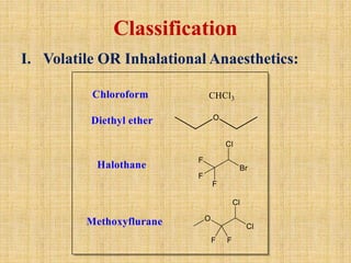 General anaesthetics | PPTX