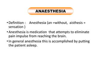 General anaesthetics | PPT