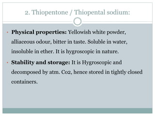 General anaesthetics | PPT