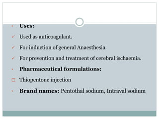 General anaesthetics | PPTX