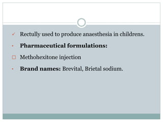 General anaesthetics | PPT