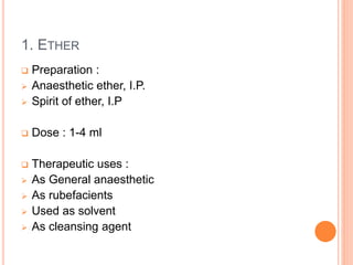 General anaesthetics, Notes for D.pharmacy | PPTX