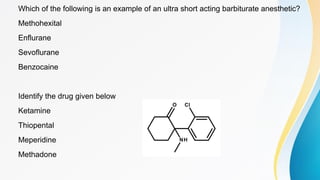 General Anesthetics Pdf Medicinal Chemistry | PDF