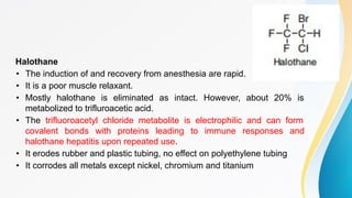General Anesthetics Pdf Medicinal Chemistry | PDF