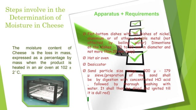 General analytical method of cheese (shameer m.pharm analysis 2020 ...