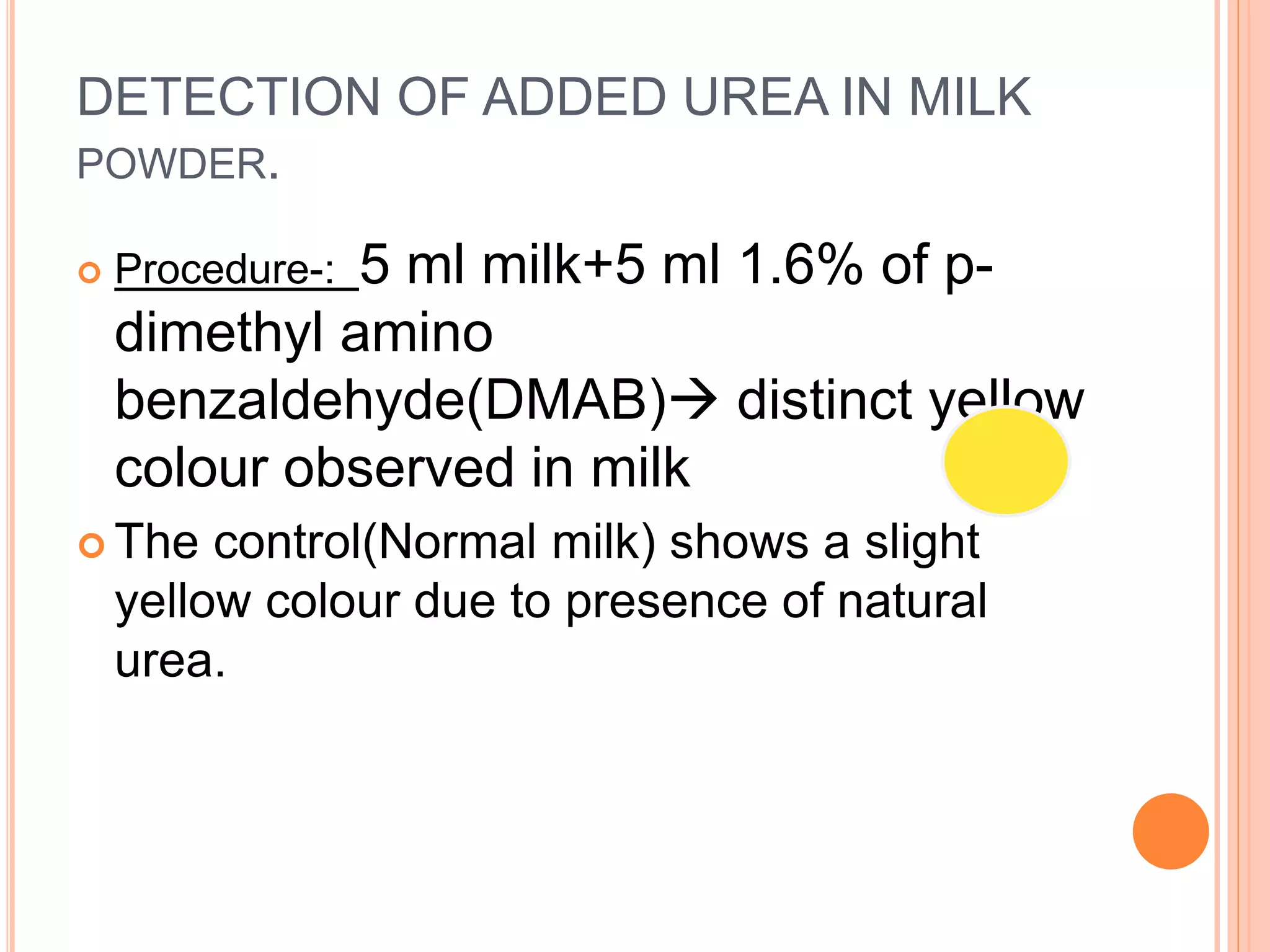 General analytical methods of milk powder final | PPTX