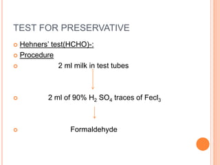 General analytical methods of milk powder final | PPTX