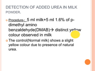General analytical methods of milk powder final | PPTX
