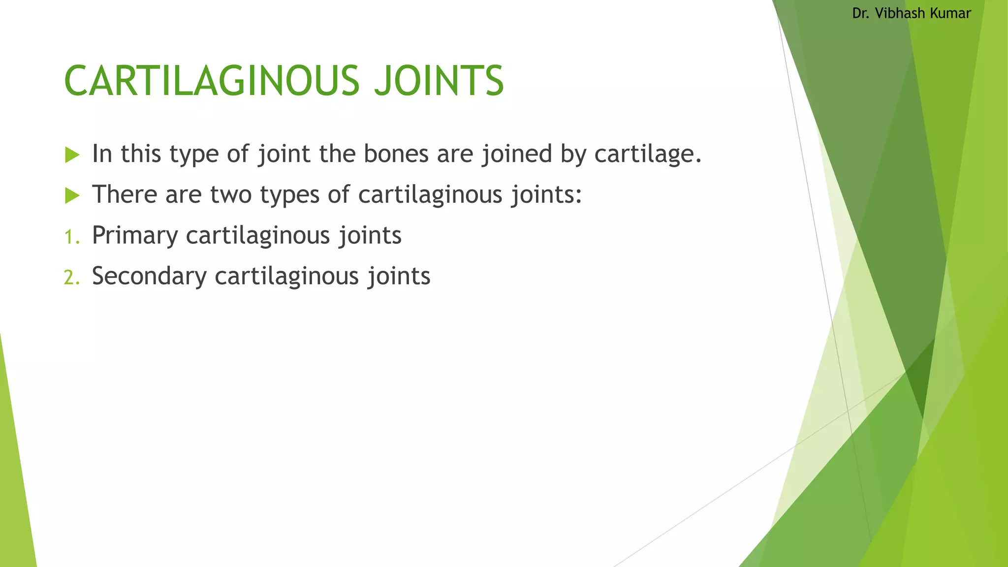 Anatomy of Joints & its classification | PPTX