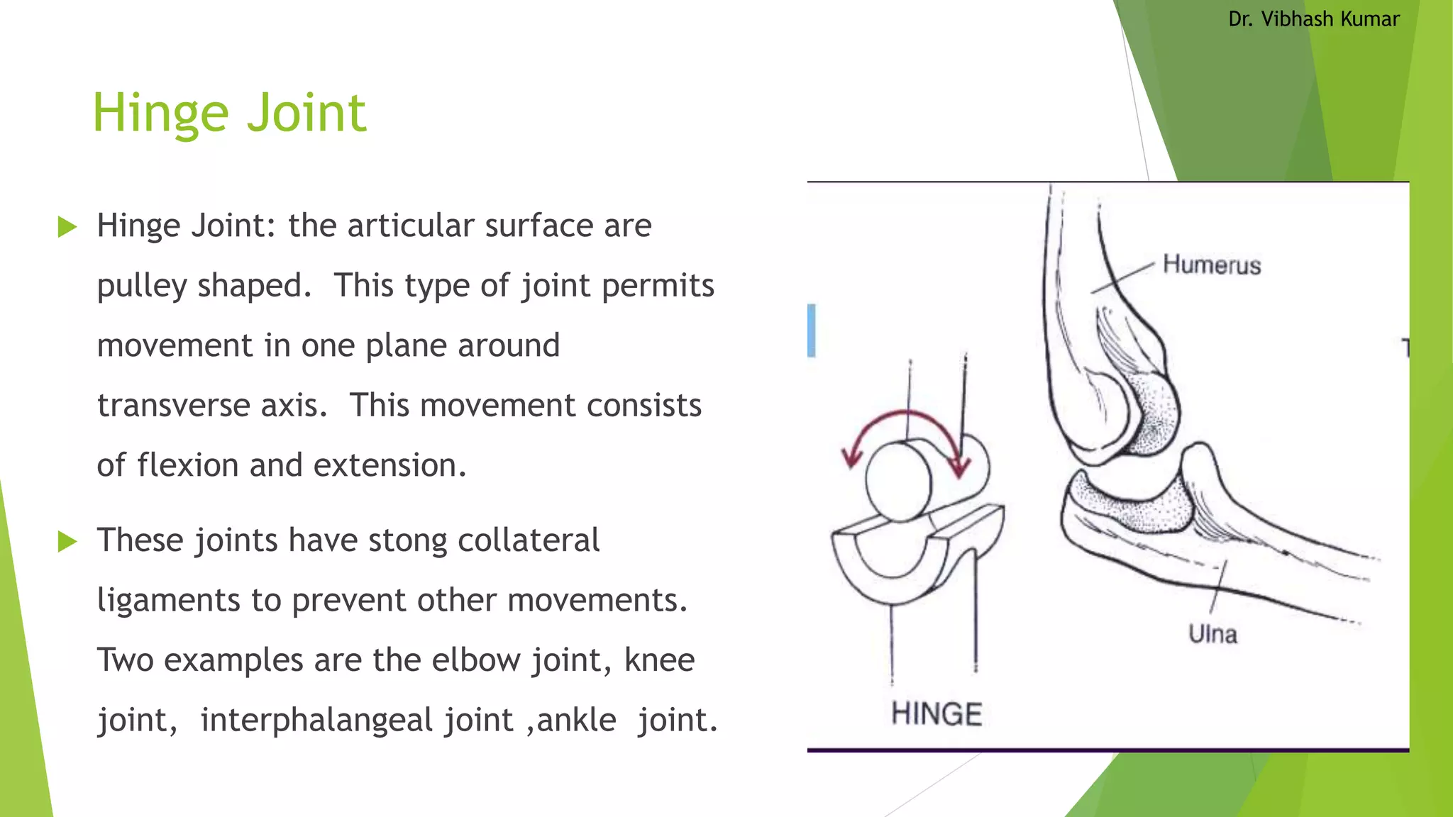 Anatomy of Joints & its classification | PPTX