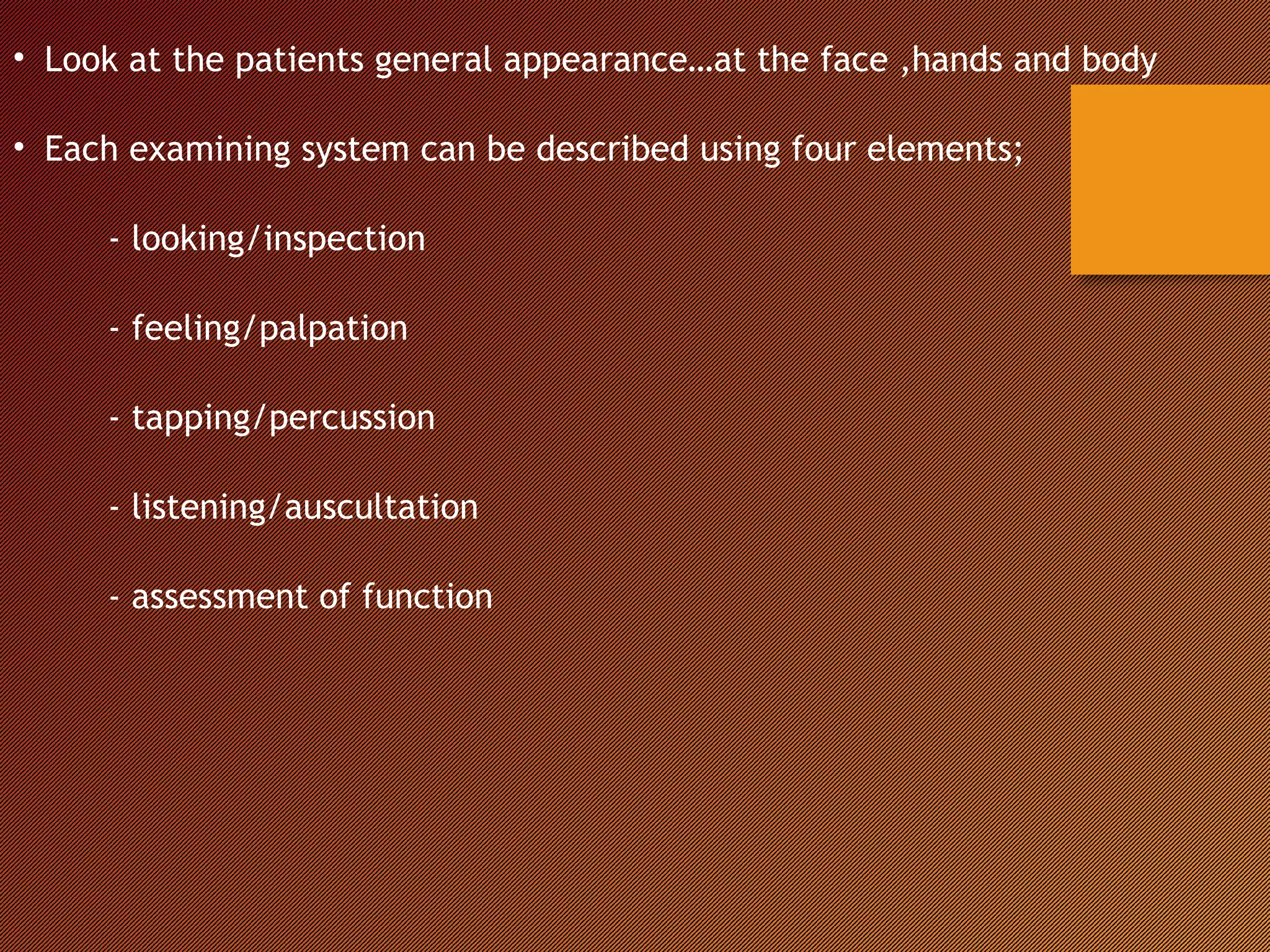 General and local examination | PPT