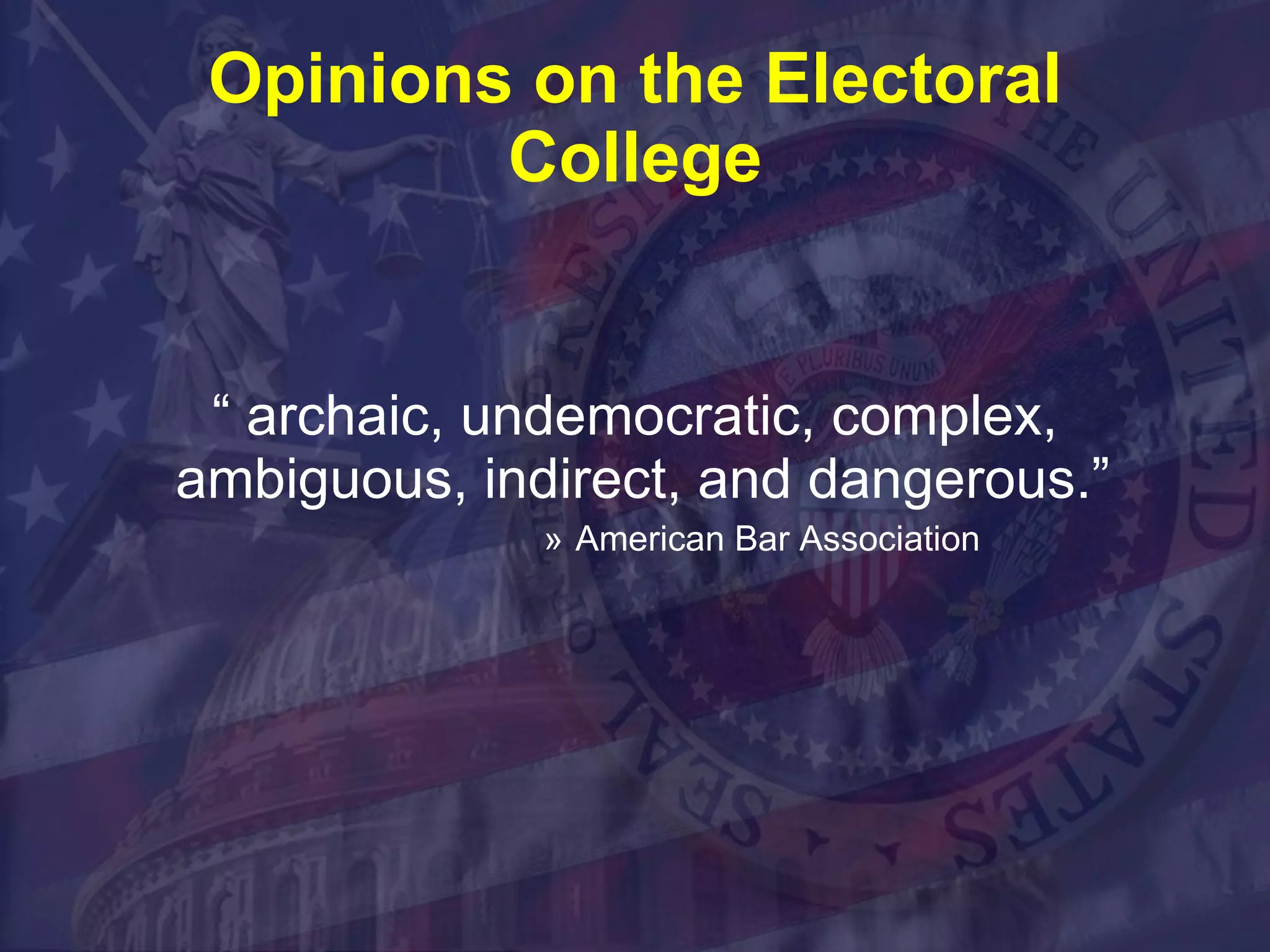 General And Primary Election And Electoral College | PPT