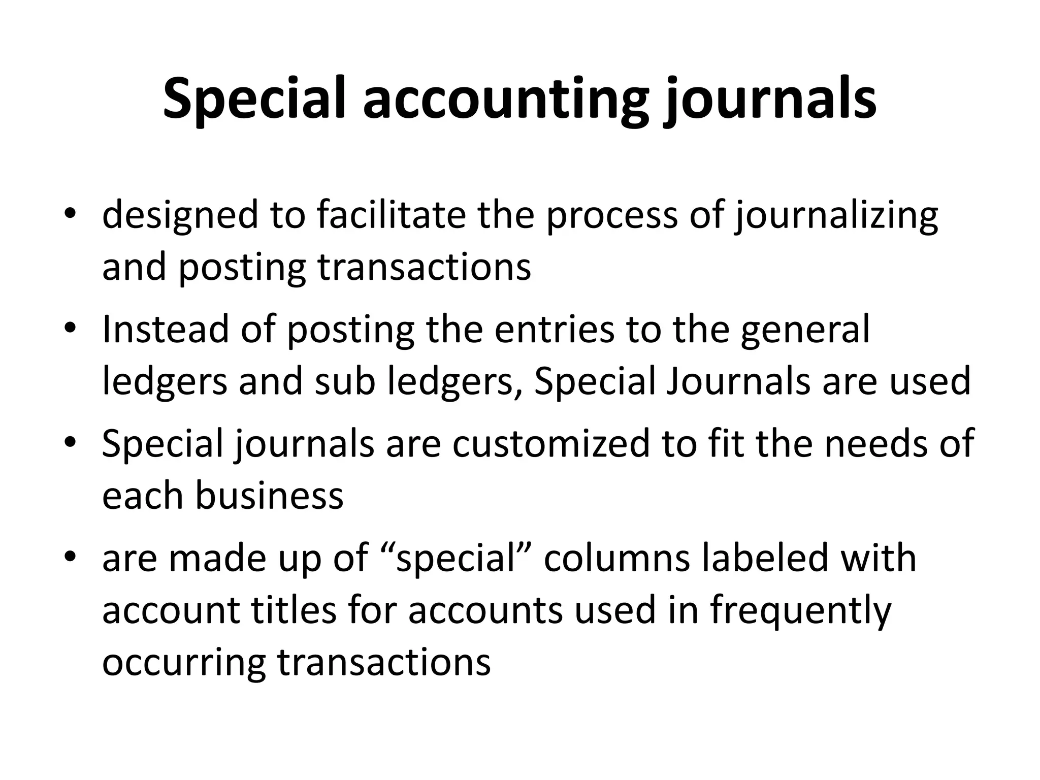 General and special journal | PPTX