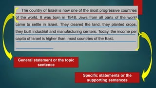 General and specific statement | PPTX