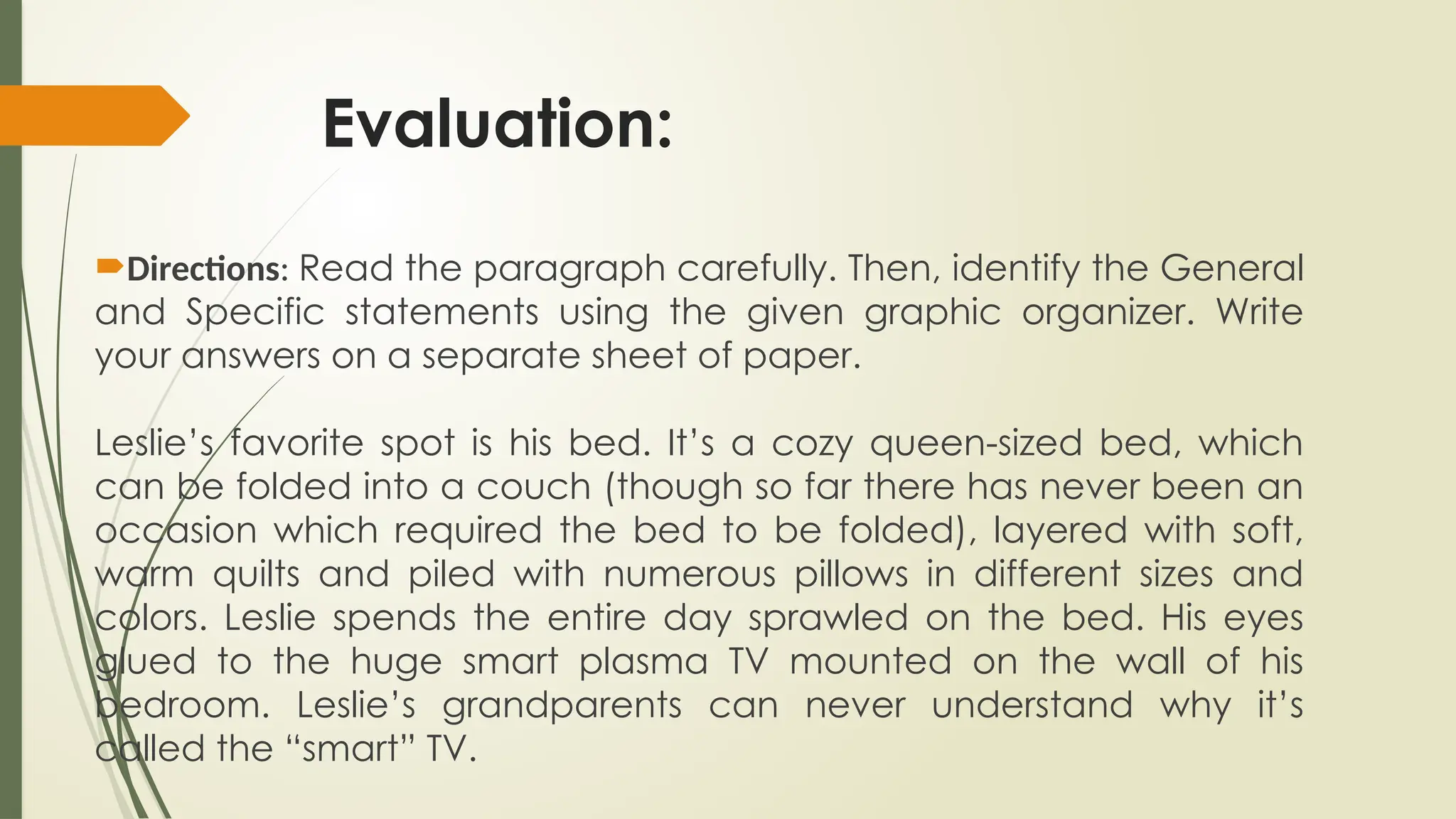 General and Specific Statement Powerpoint Presentation | PPTX