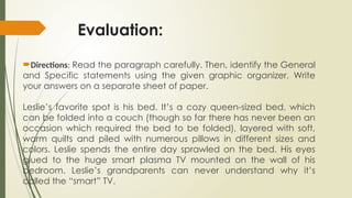 General and Specific Statement Powerpoint Presentation | PPTX