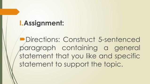 General and Specific Statement Powerpoint Presentation | PPTX | Skin ...