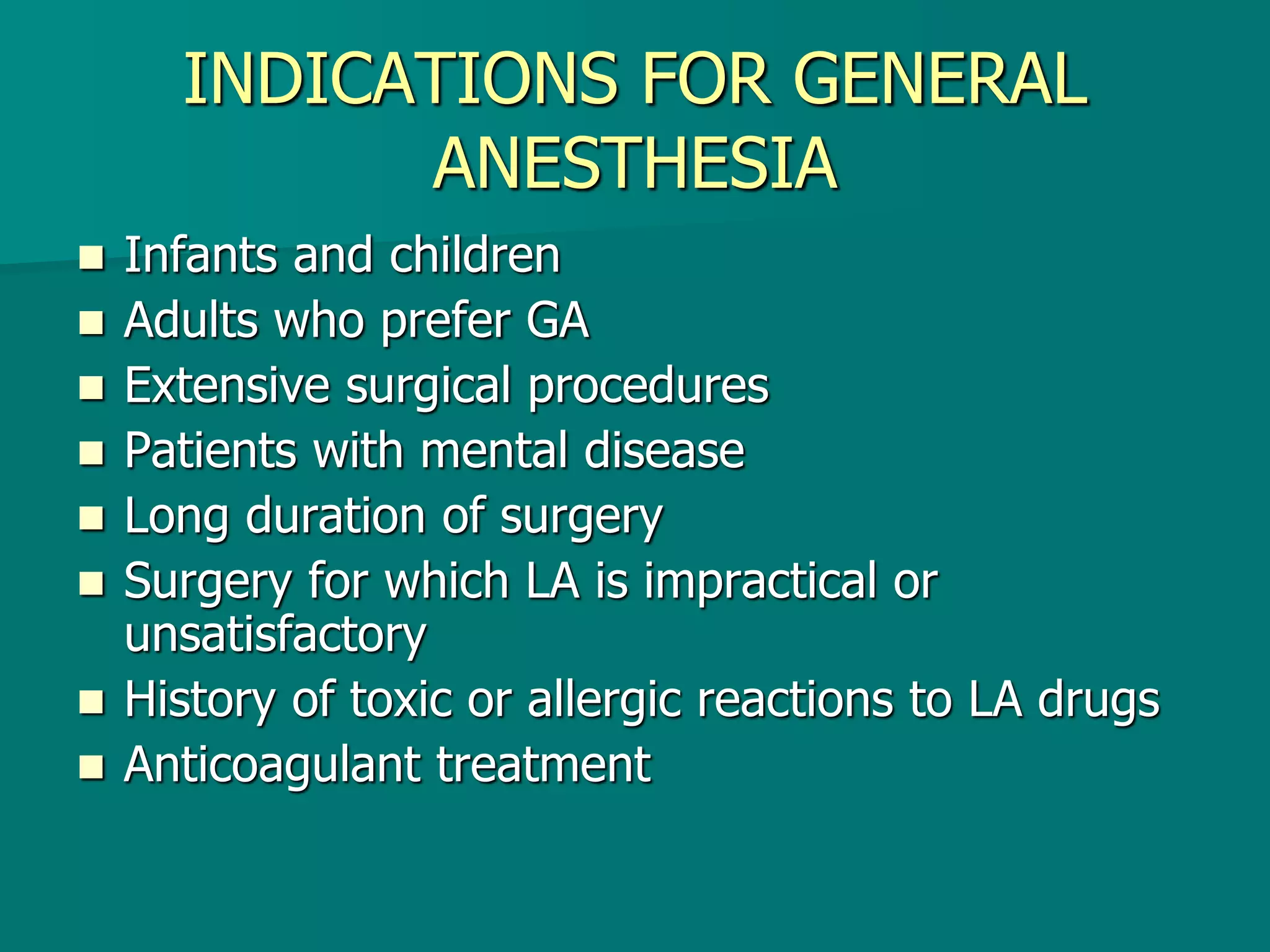 General anesthesia | PPTX