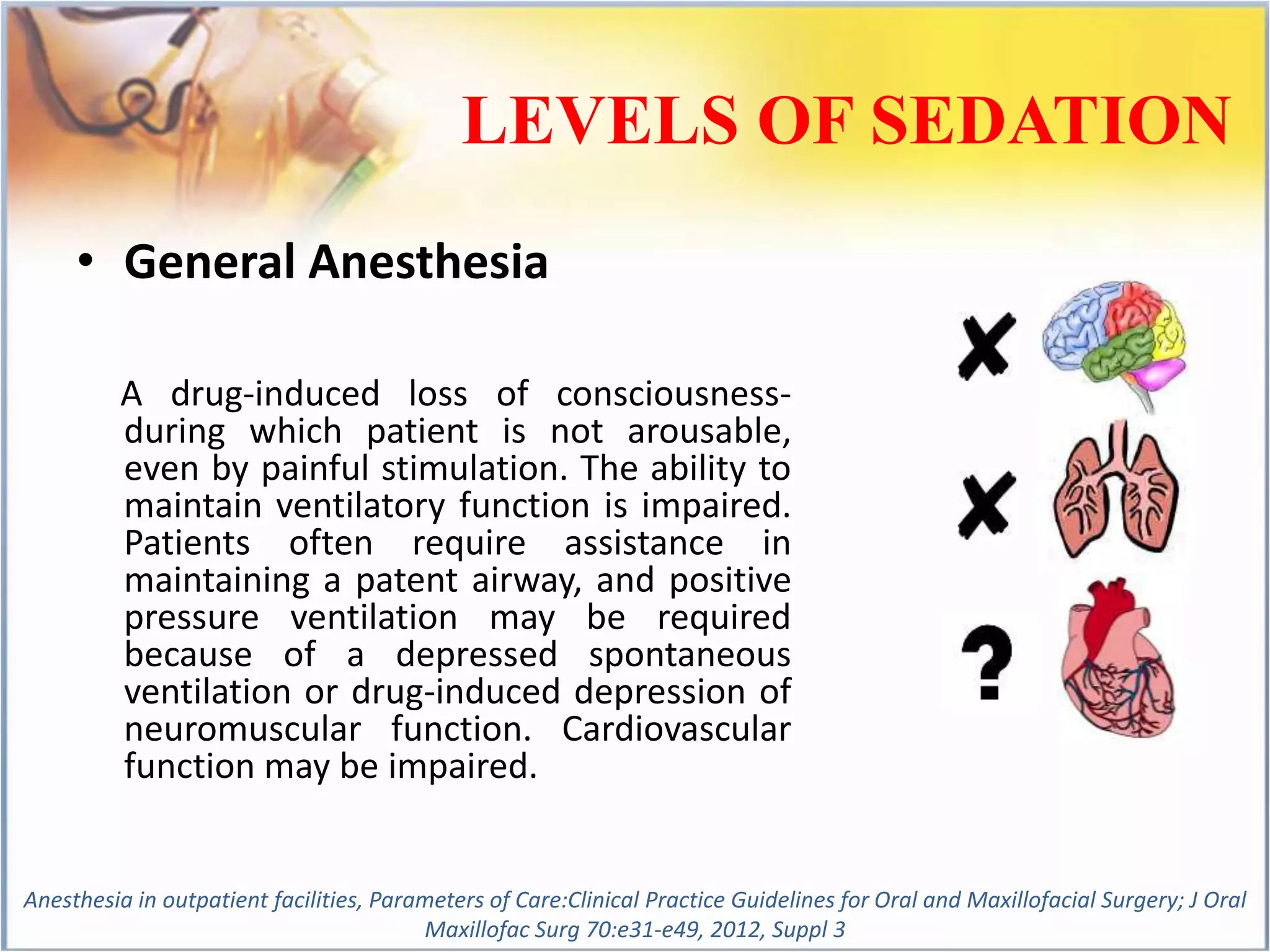 General anesthesia & oral and Maxillofacial Surgery | PPTX