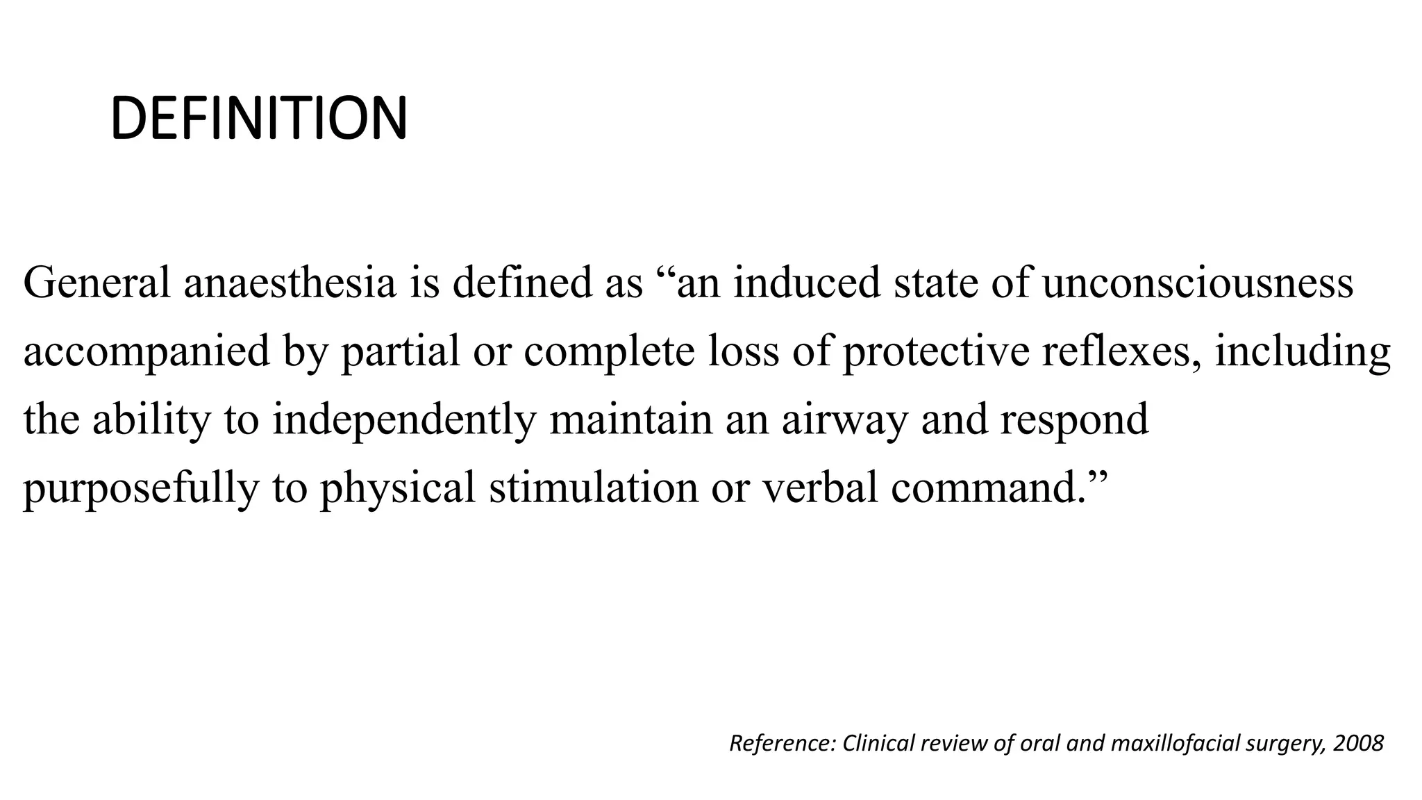 General anesthesia in oral and maxillofacial surgery | PPTX