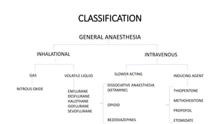 General anesthesia in oral and maxillofacial surgery | PPTX