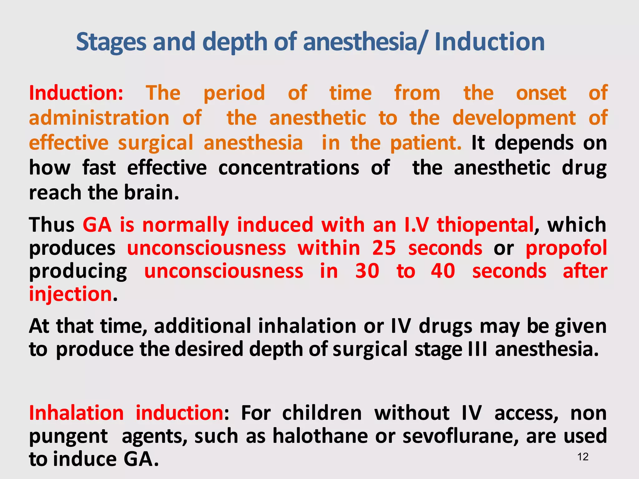 General Anestheics.pptx | Lung and Respiratory Health | Diseases and ...