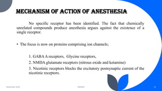Central Nervous System Pharmacology - General Anesthesia | PDF
