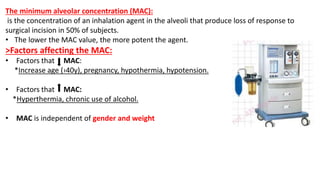 GENERAL ANESTHESIA pharmacology presentation | PDF