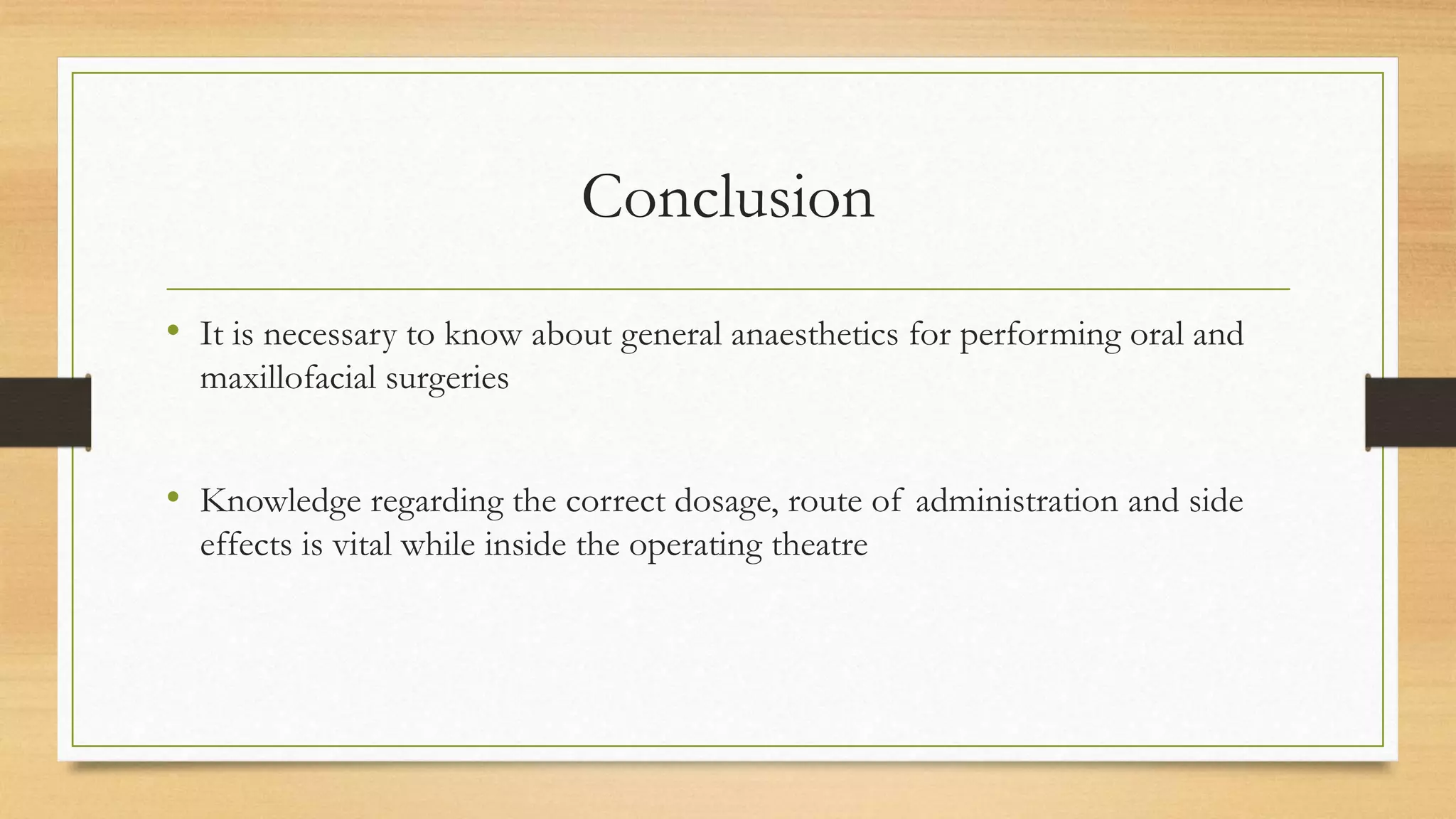 General anesthesia and its complications | PPTX