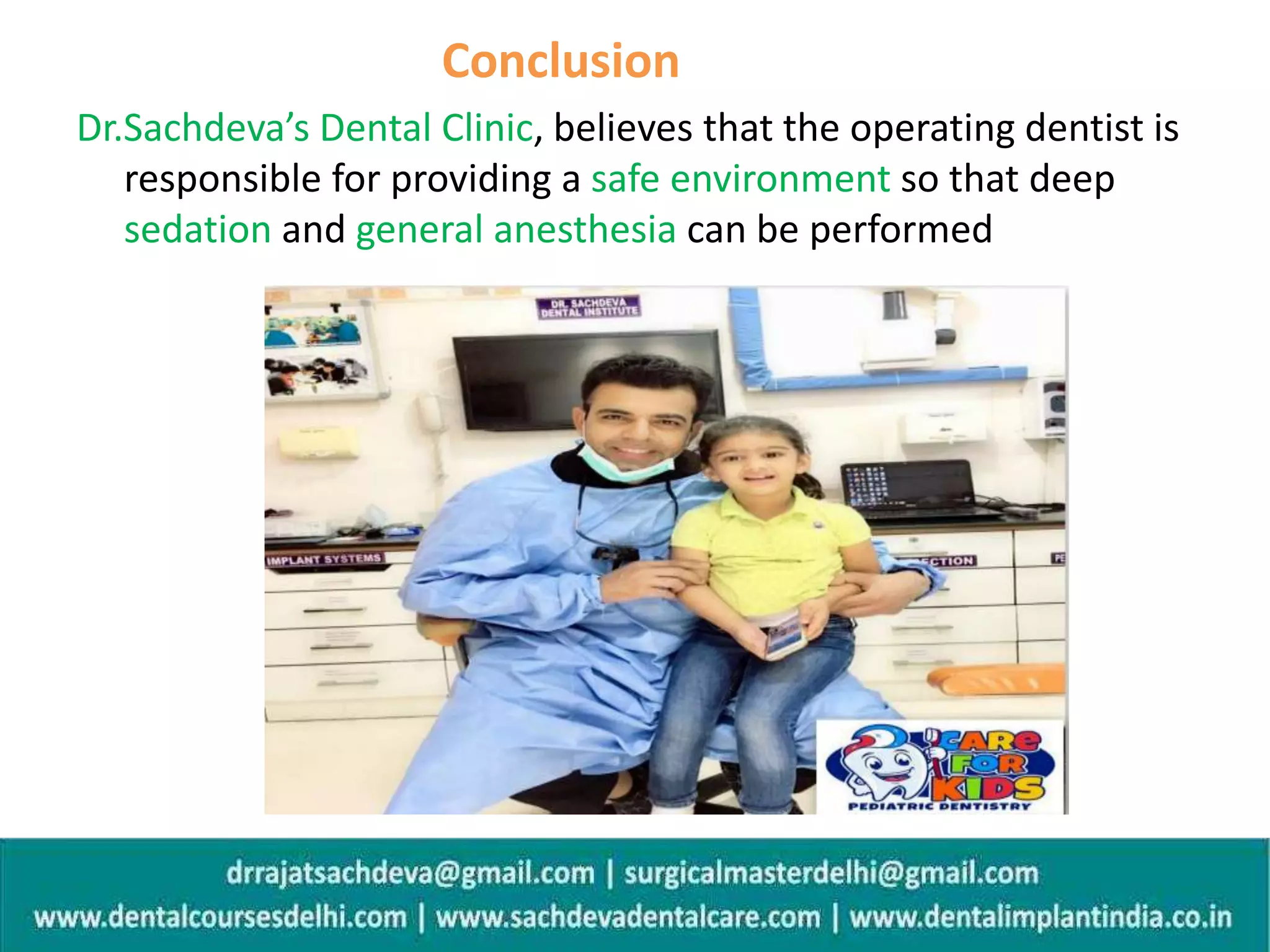 General anesthesia in pediatric dentistry , Kids Dentistry | PPTX