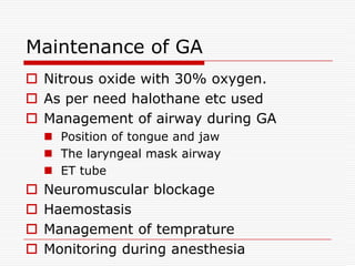 General anesthesia notes and bams and mm | PDF