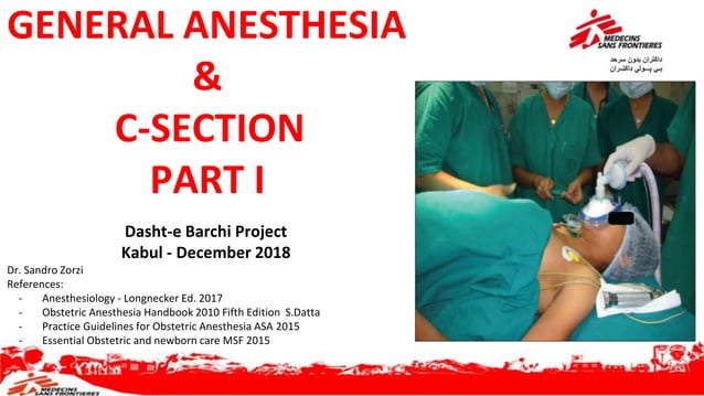 General anesthesia & obstetrics- c-section part I | PPT