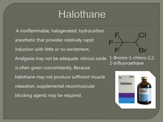 General anesthetic | PPTX