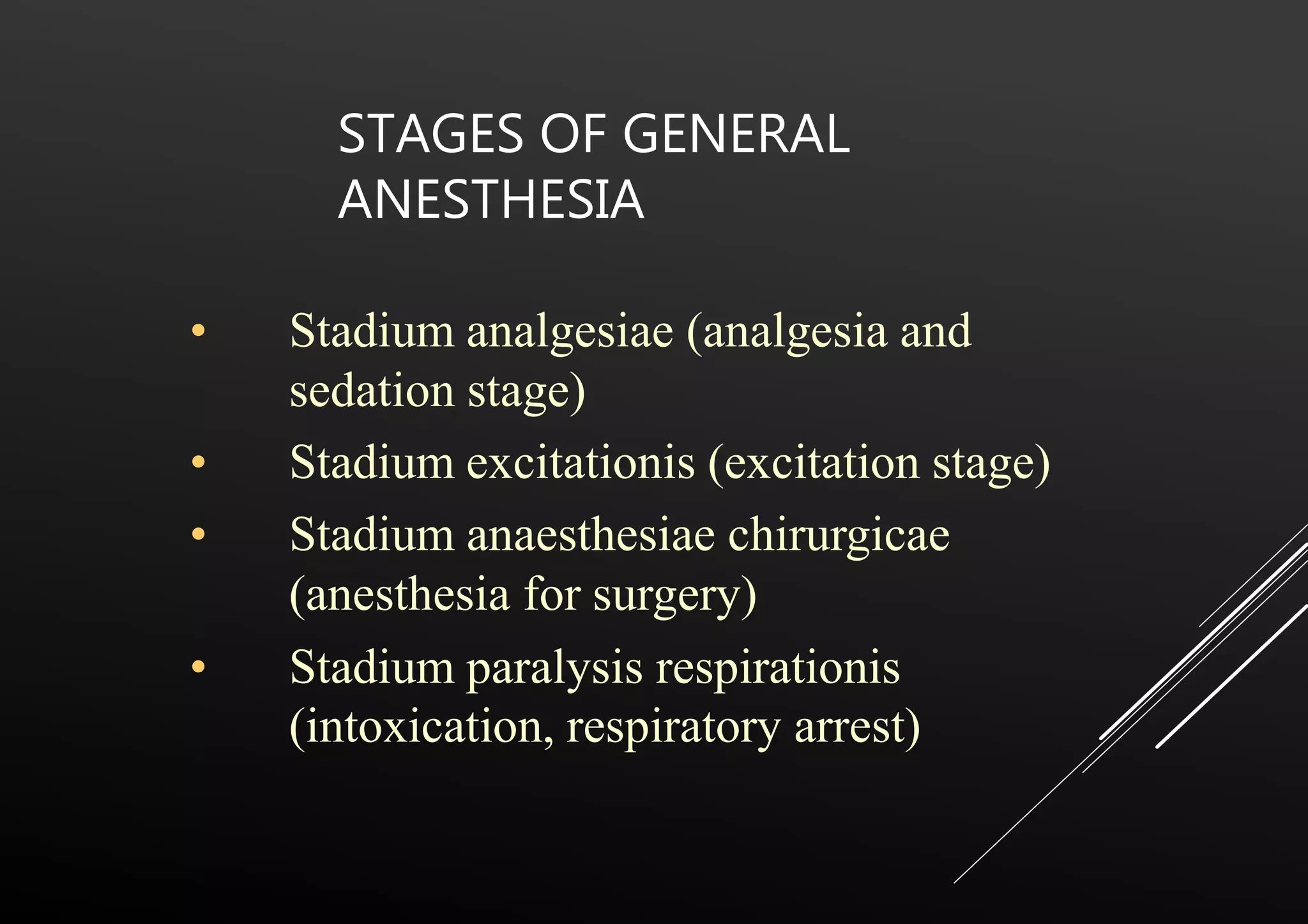 General anesthetic drugs | PPTX | First Aid | Injuries