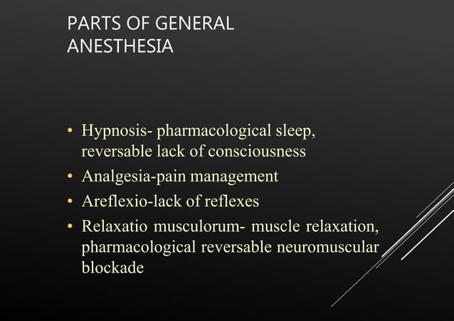 General anesthetic drugs | PPTX | First Aid | Injuries