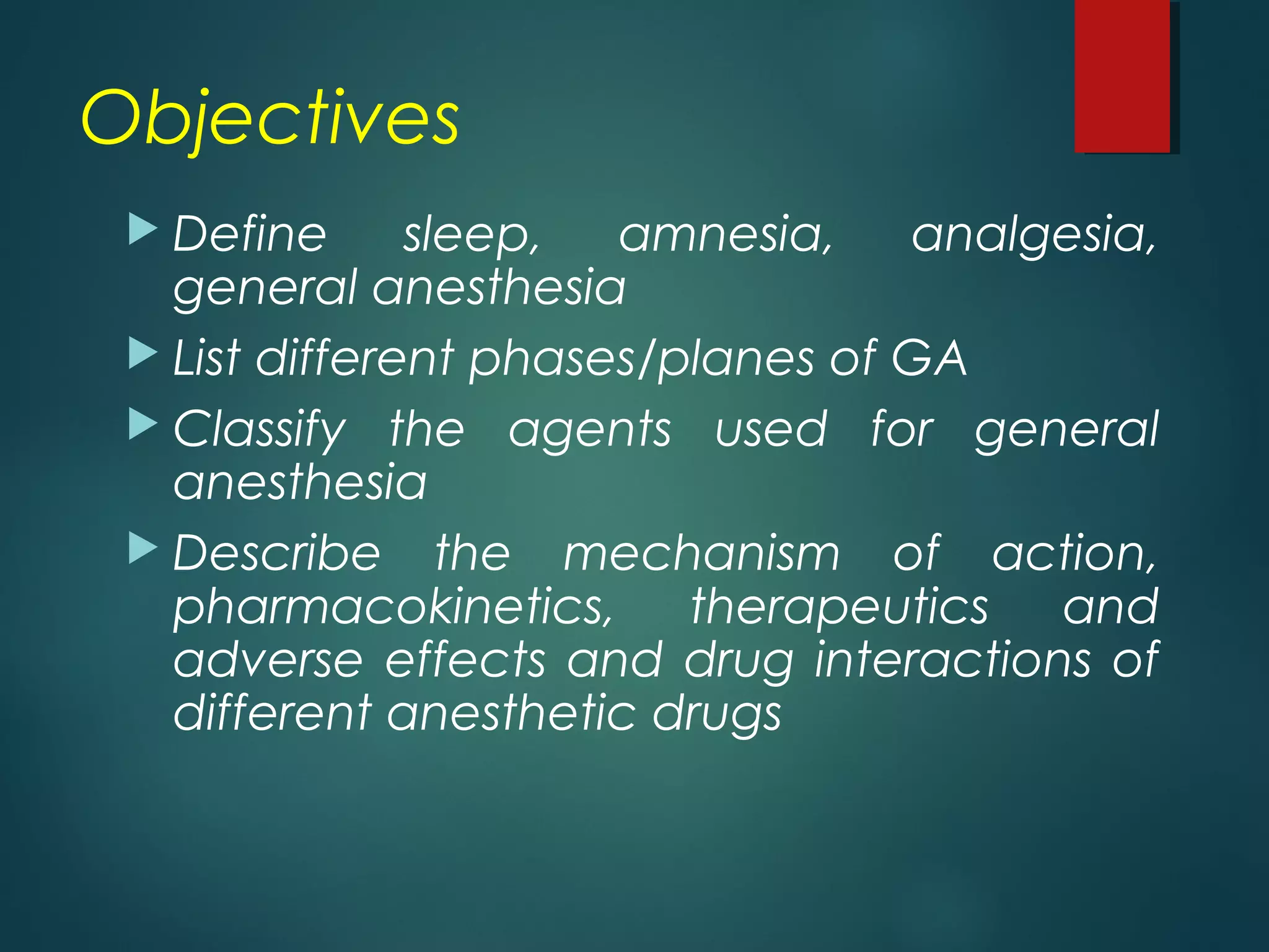 General anesthetics | PPT