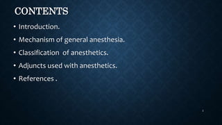 General anesthetics | PPTX