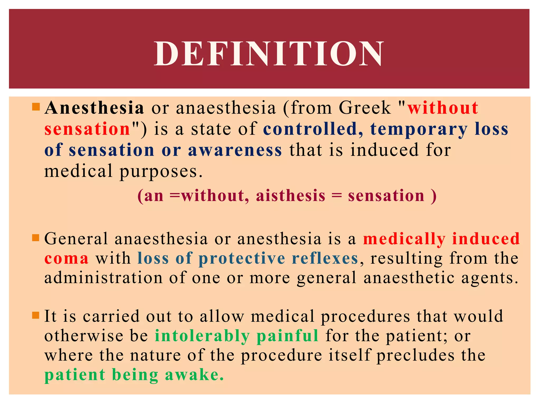 General anesthetics | PPTX