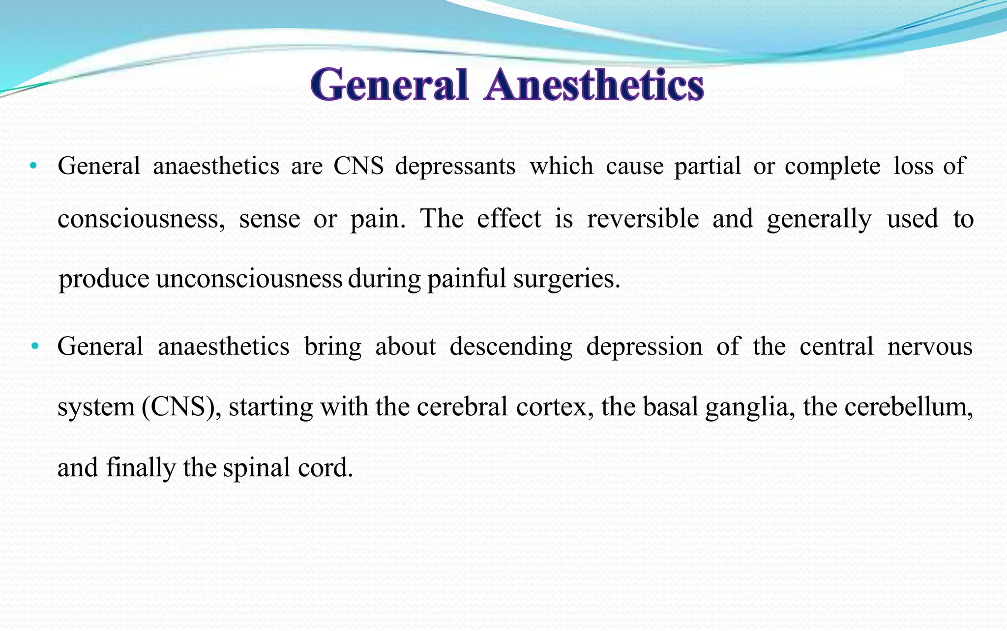 General Anesthetics .pptx medicinal Chemistry | PPTX
