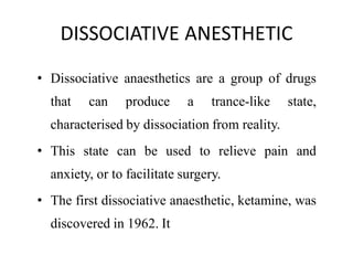 Presentation on General Anesthetics pdf. | PDF