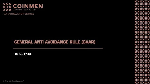General Anti Avoidance Rules (GAAR) | PPT