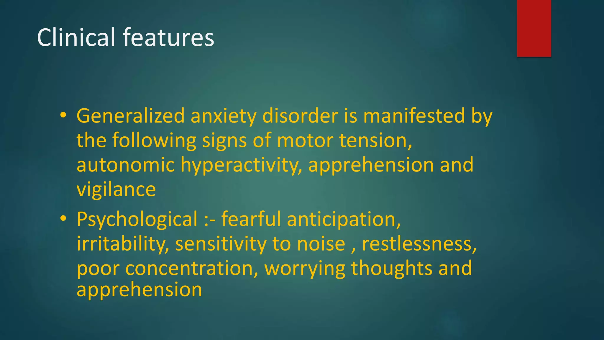 General anxiety disorder | PPT