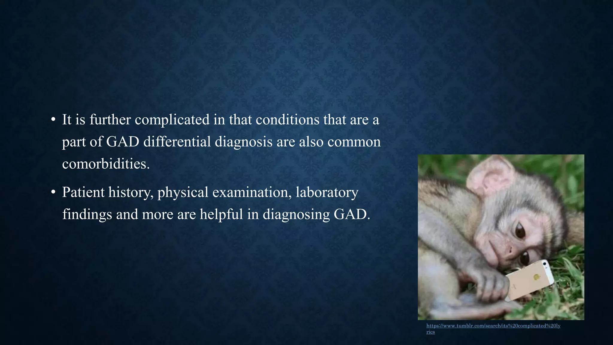 General anxiety disorder (GAD) presentation | PPTX