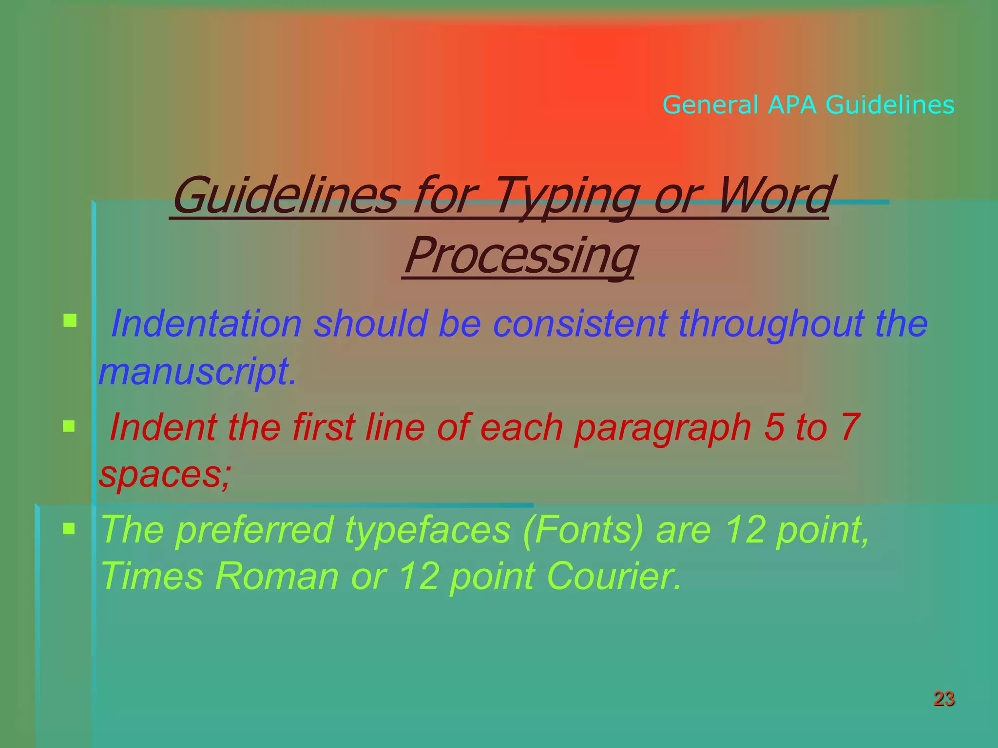 General APA Guidelines final.ppt